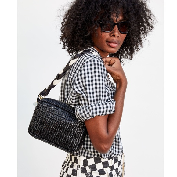 Clare V | Bags | Clare V Midi Sac Black Leather Woven Rattan | Poshmark